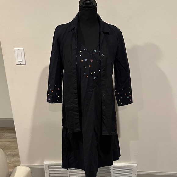 Mimi Maternity | Dresses | Mimi Maternity Black Dress And Shirt Jacket ...